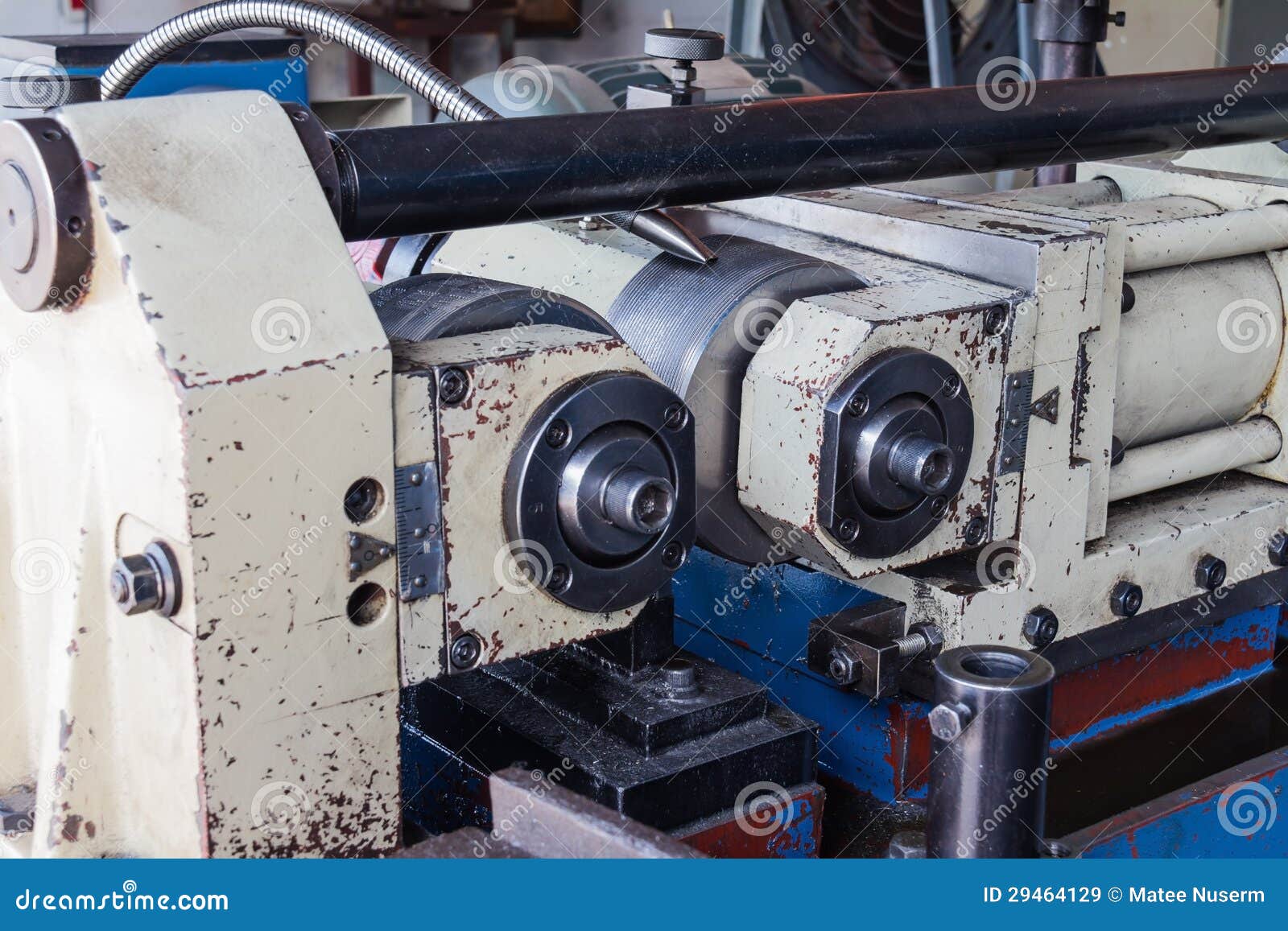 Thread rolling machine stock image. Image of helical - 29464129