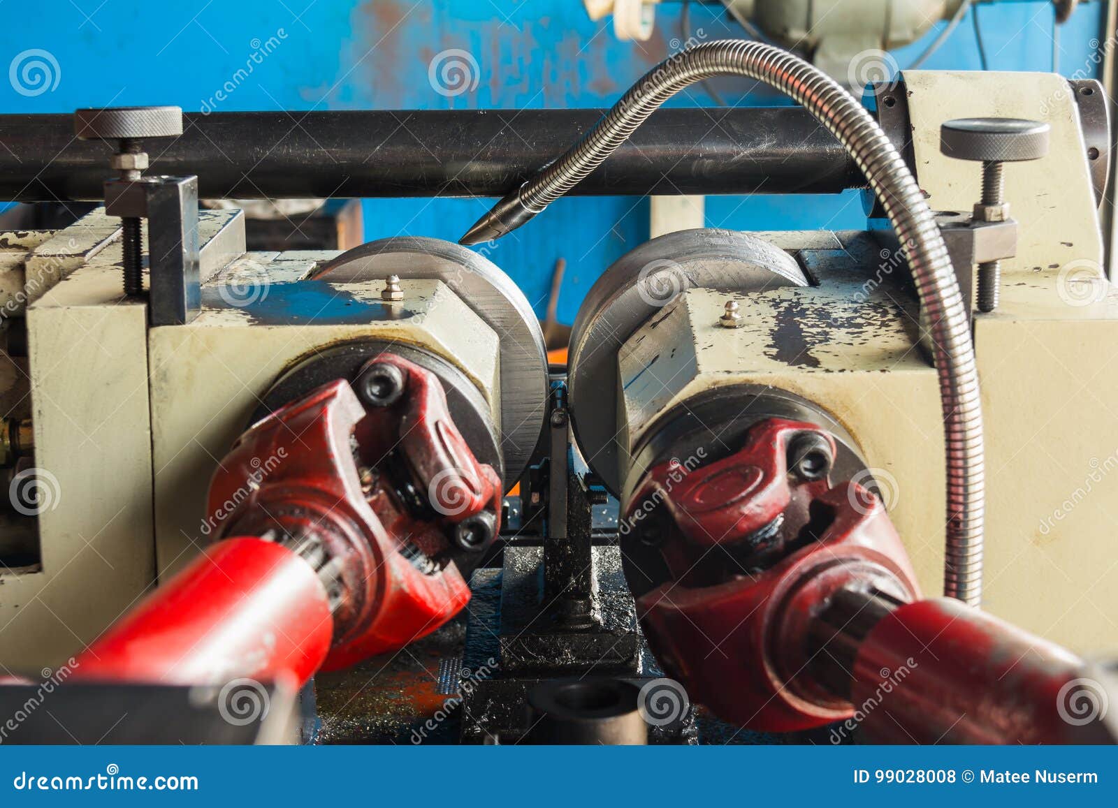Thread rolling machine stock photo. Image of metalwork - 99028008