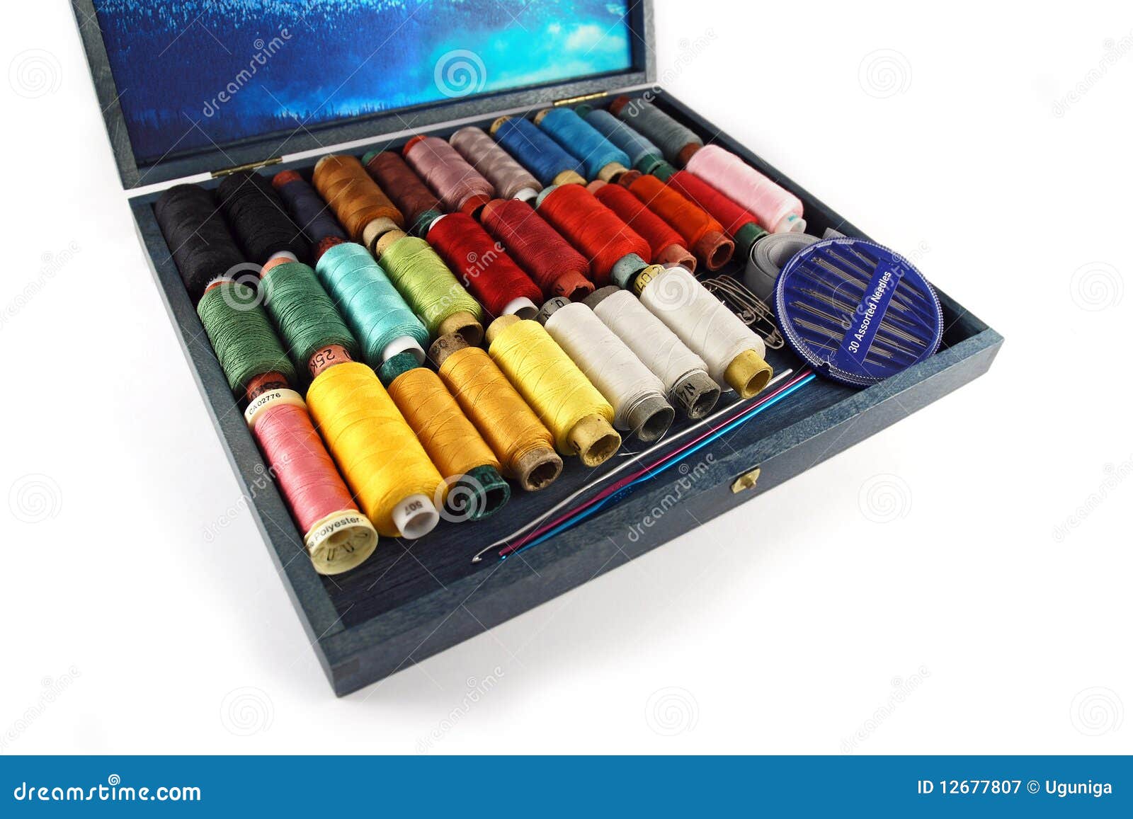 Thread rolls stock image. Image of stitch, line, lined - 12677807