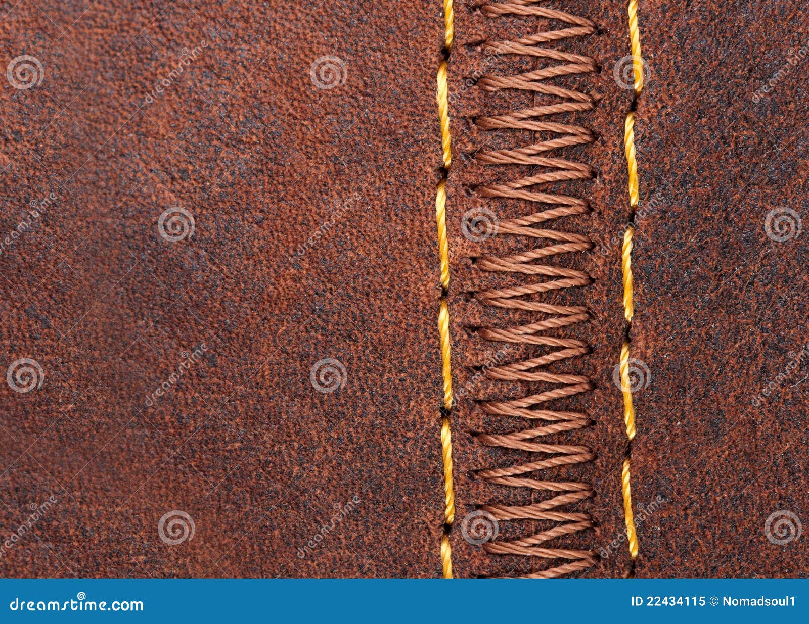 Thread seam on leather stock image. Image of case, space - 22434115