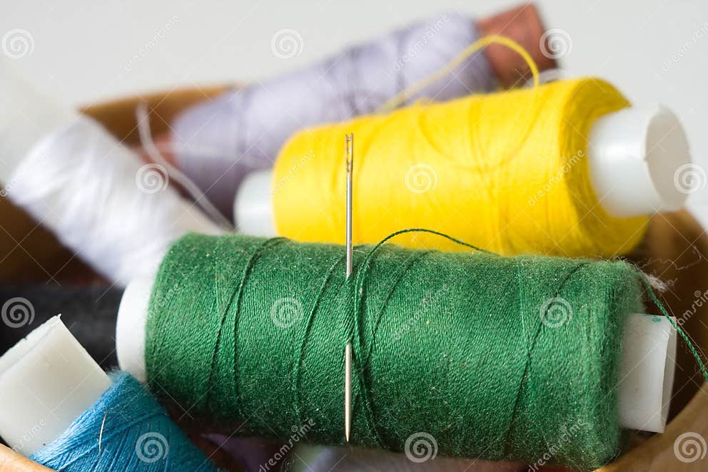 Thread for sewing stock photo. Image of hobbies, colors - 19040044