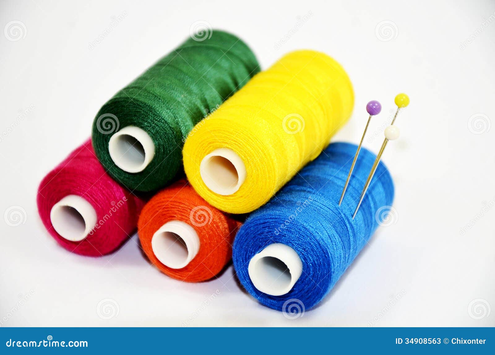 Thread sewing pin stock image. Image of manufacturing - 34908563