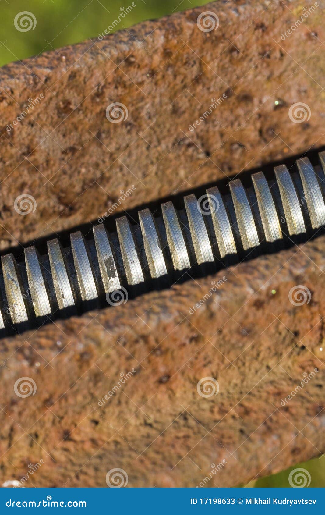 Thread Shaft of Pipeline Valve Stock Image - Image of rust, pipeline ...