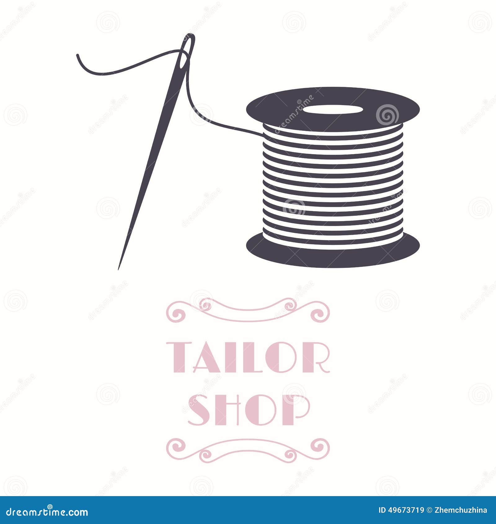 Thread Spool and Needle Icon Stock Vector - Illustration of equipment ...