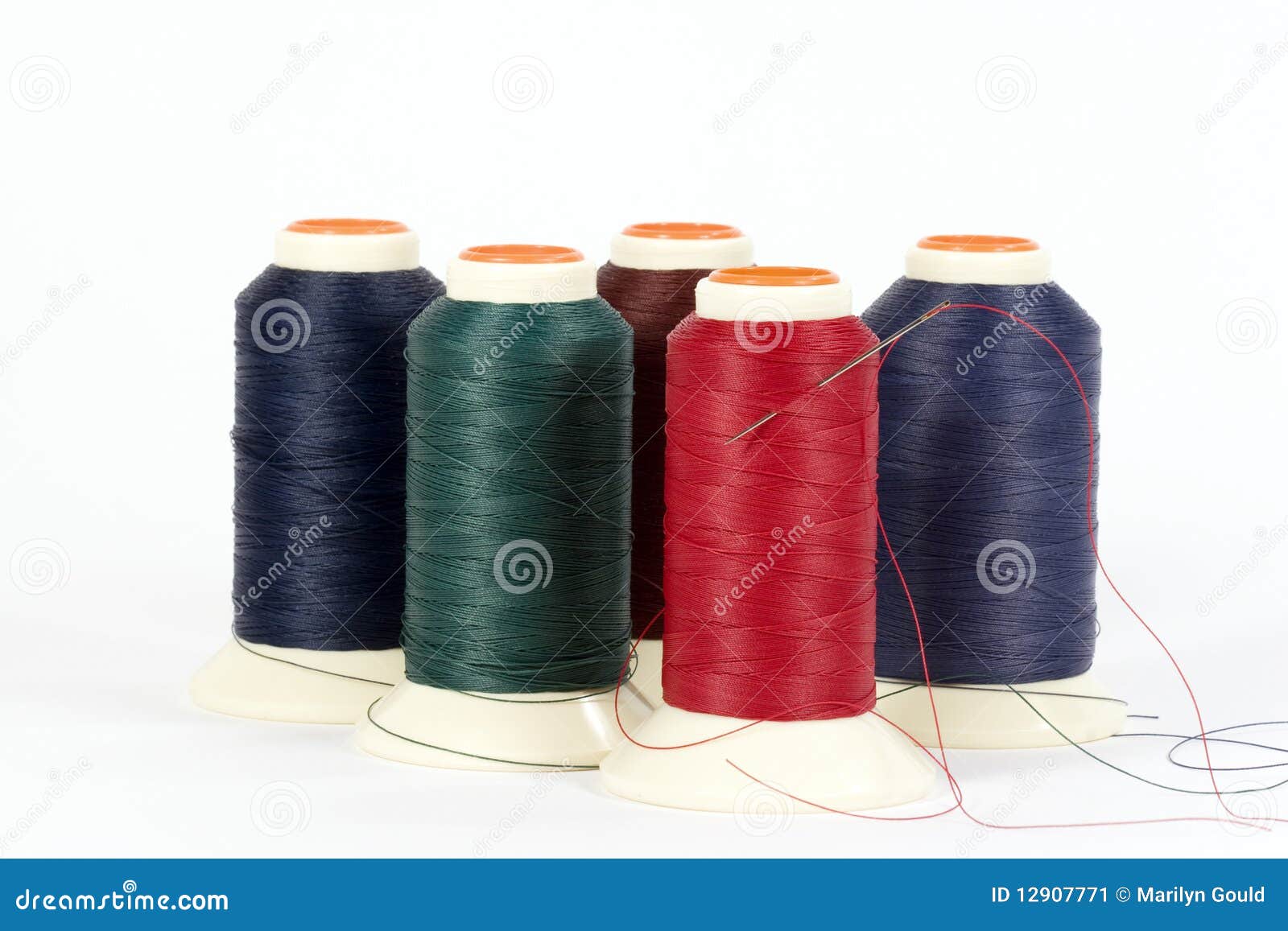 Thread on Spools stock image. Image of tool, craftsmanship - 12907771