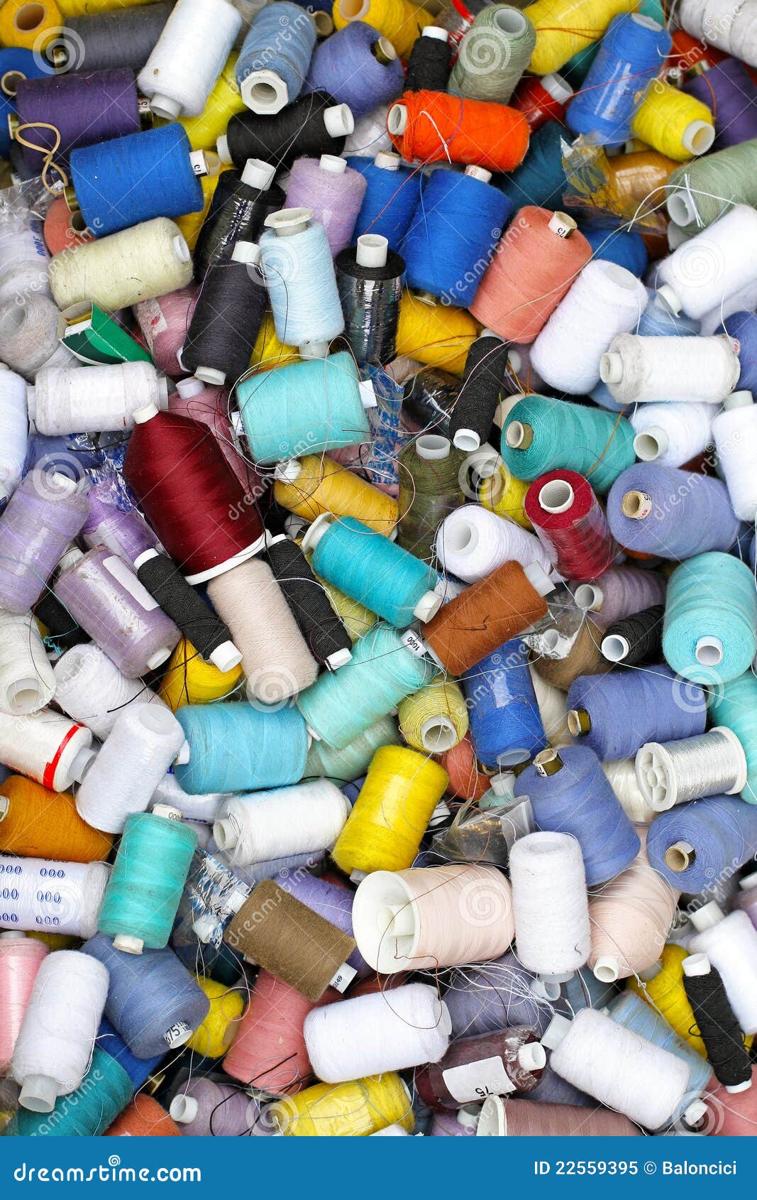 Thread spools stock image. Image of industry, thread - 22559395