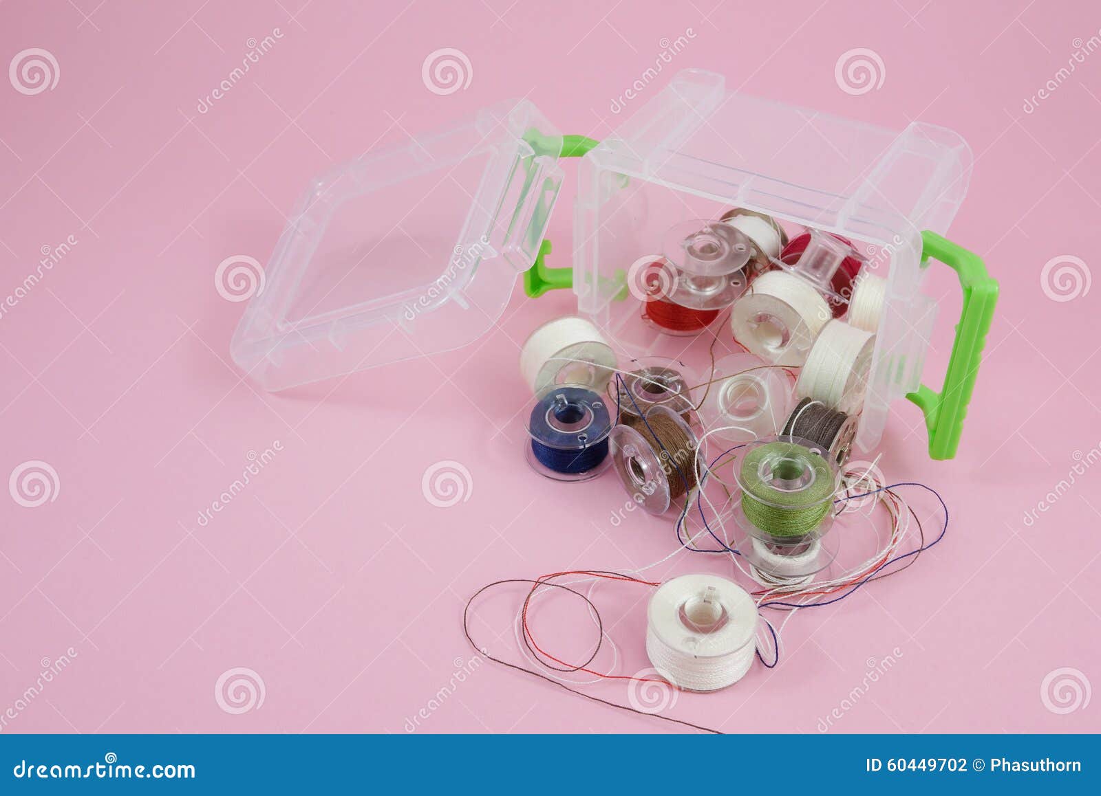 Thread Spools in Box Container (2) Stock Photo - Image of storage ...