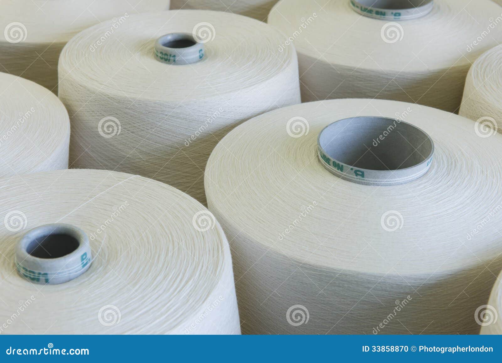 Thread Spools in Spinning Factory Stock Photo - Image of switzerland ...