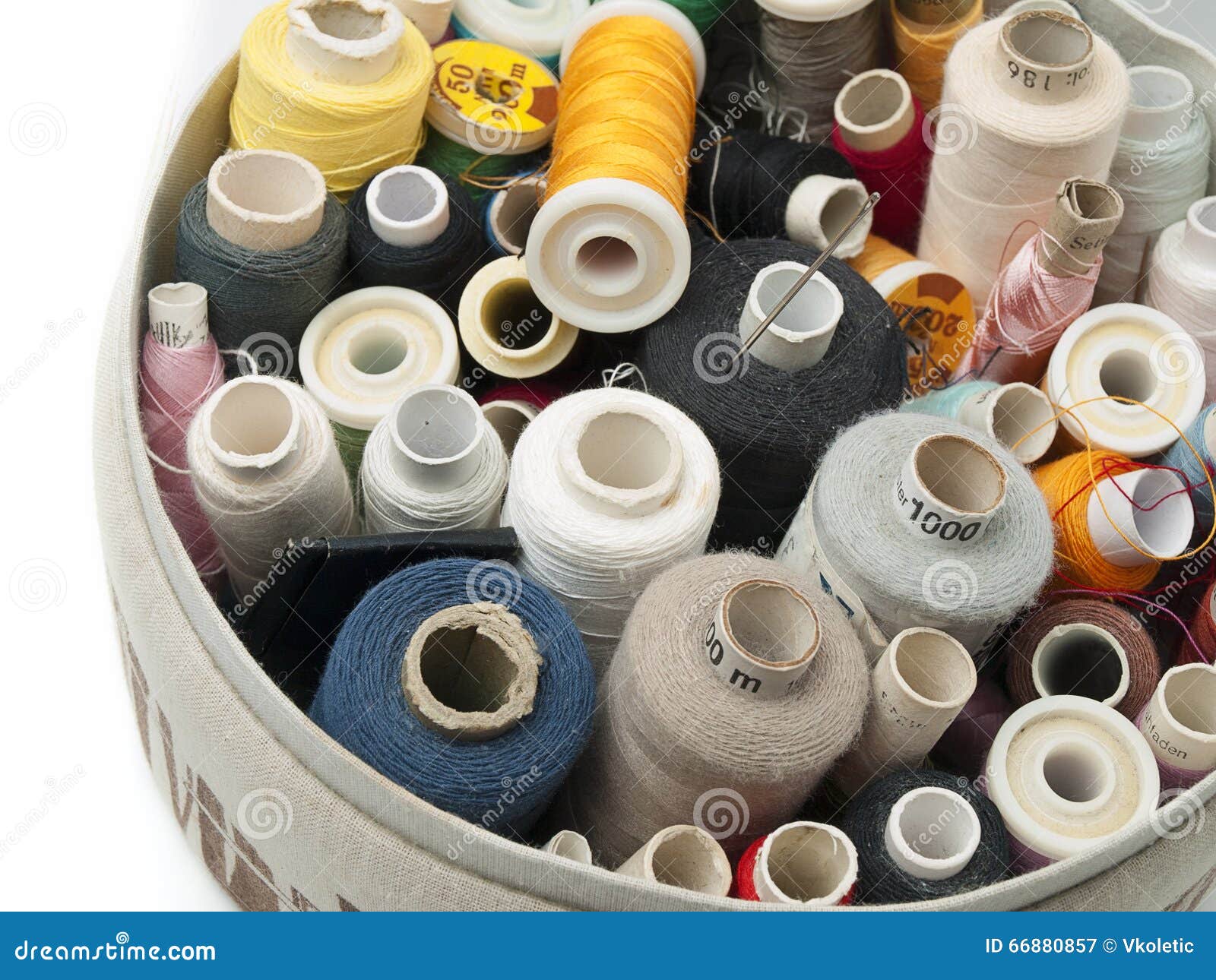 Thread spools stock image. Image of spools, cotton, tailoring - 66880857