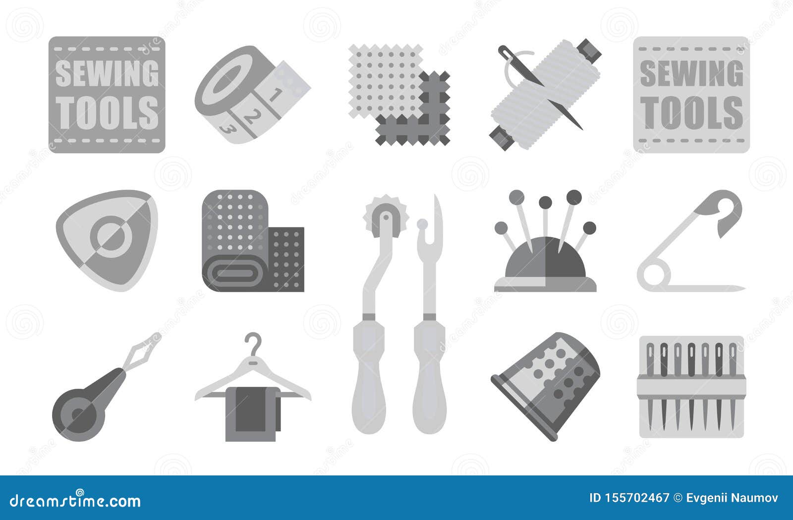 Thread Supplies Set, Sewing, Tailoring Equipment, Tools for Needlework ...