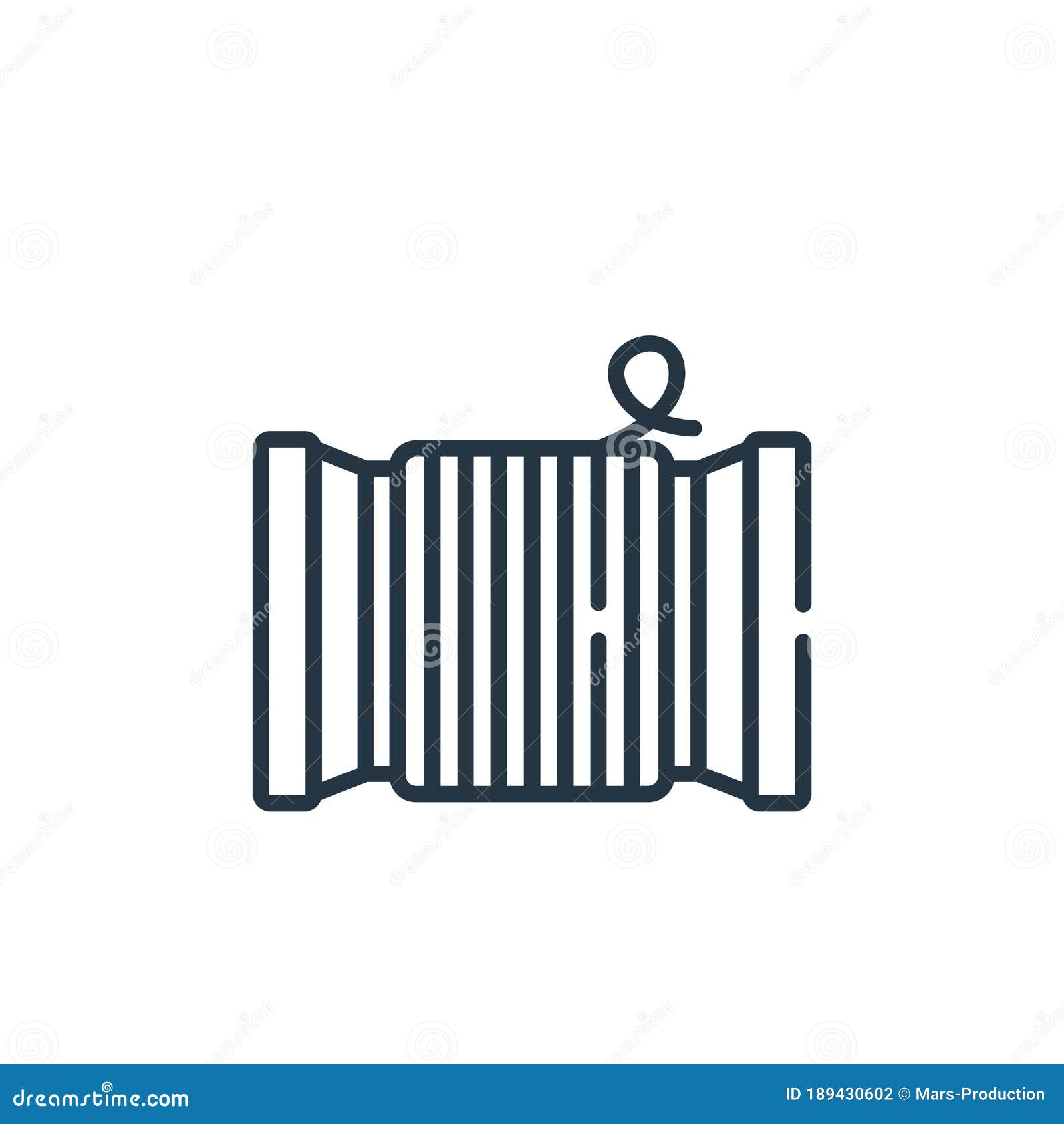 Thread Vector Icon Isolated on White Background. Outline, Thin Line ...