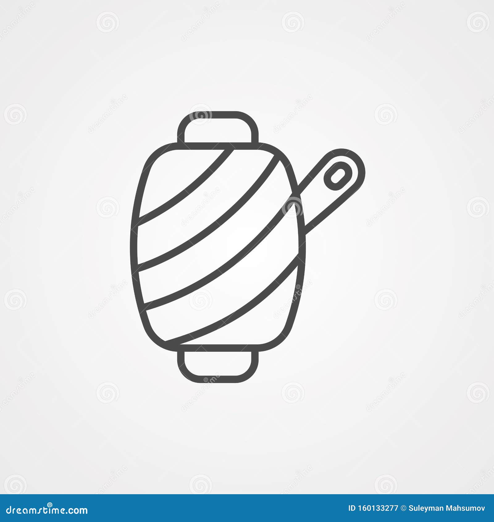 Thread Vector Icon Sign Symbol Stock Illustration - Illustration of ...