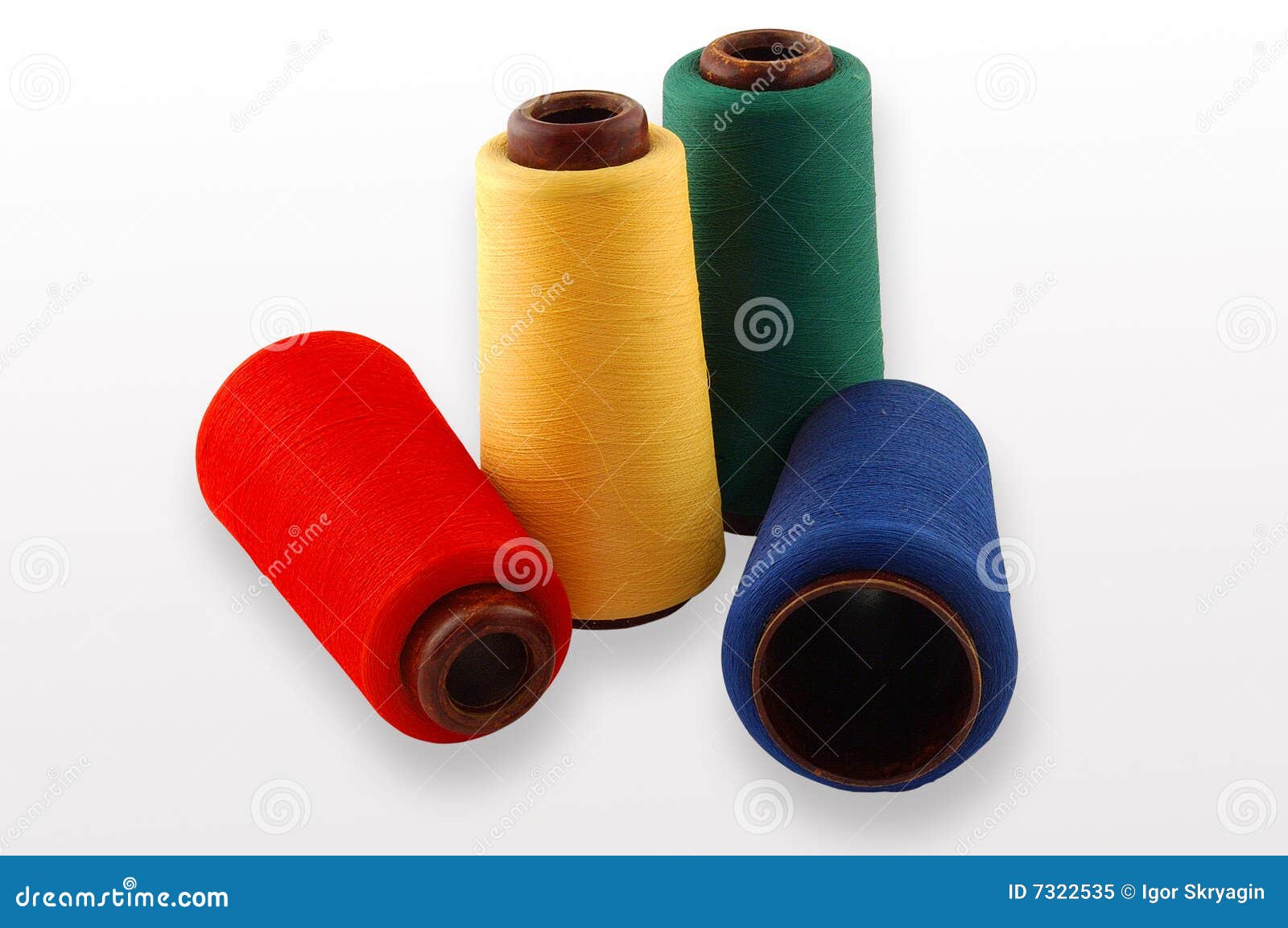 Thread on a White Background Stock Image - Image of thread, reel: 7322535