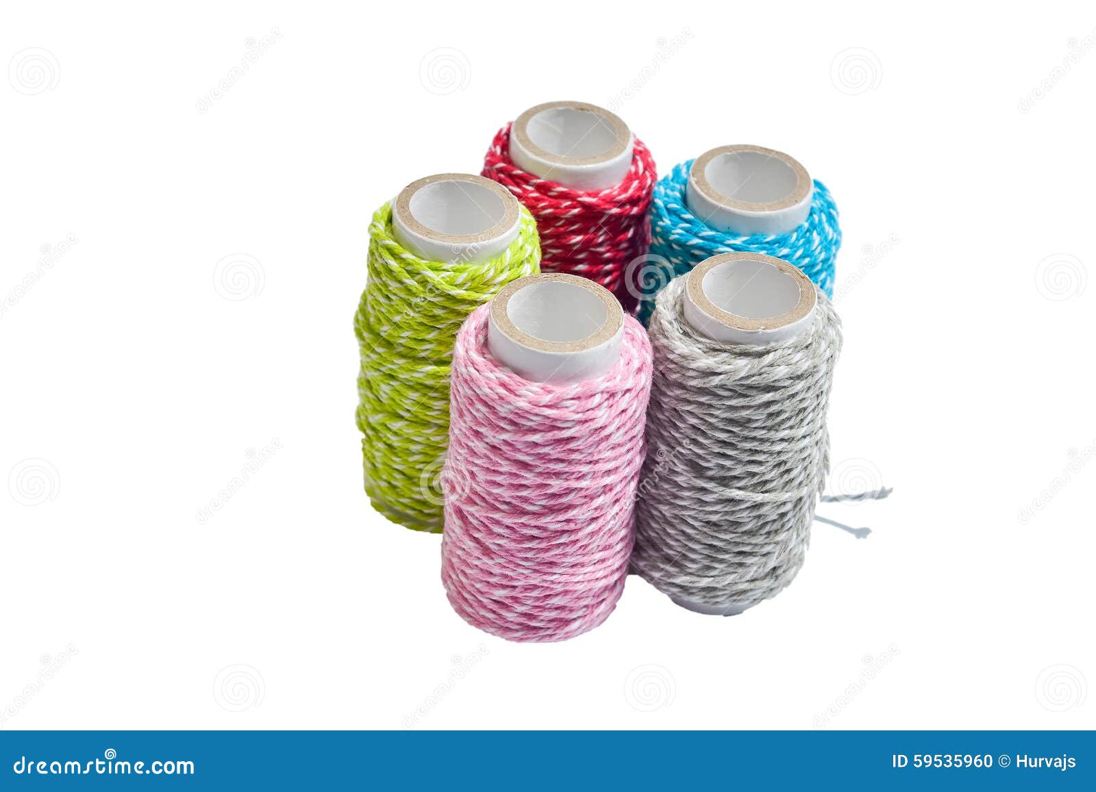 Thread on White Isolated Background Stock Photo - Image of equipment ...