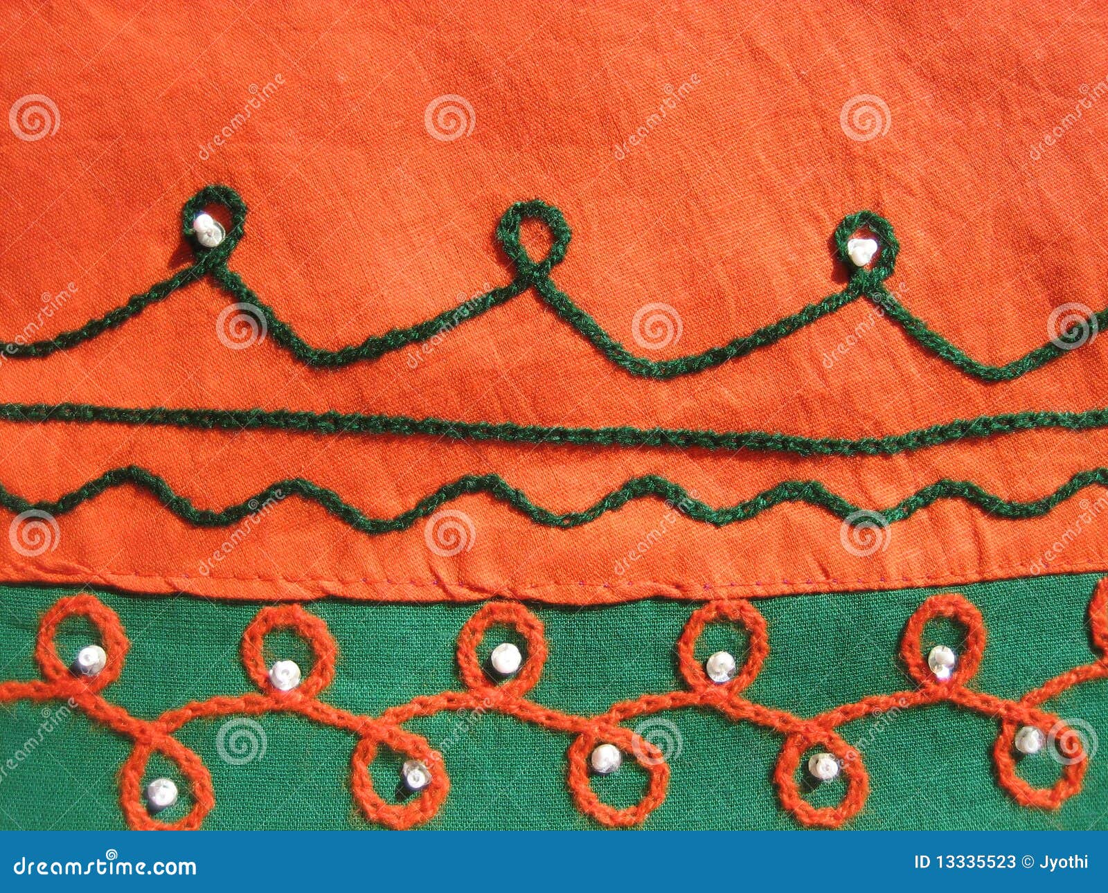 Thread work stock image. Image of textile, colorful, embroidery - 13335523