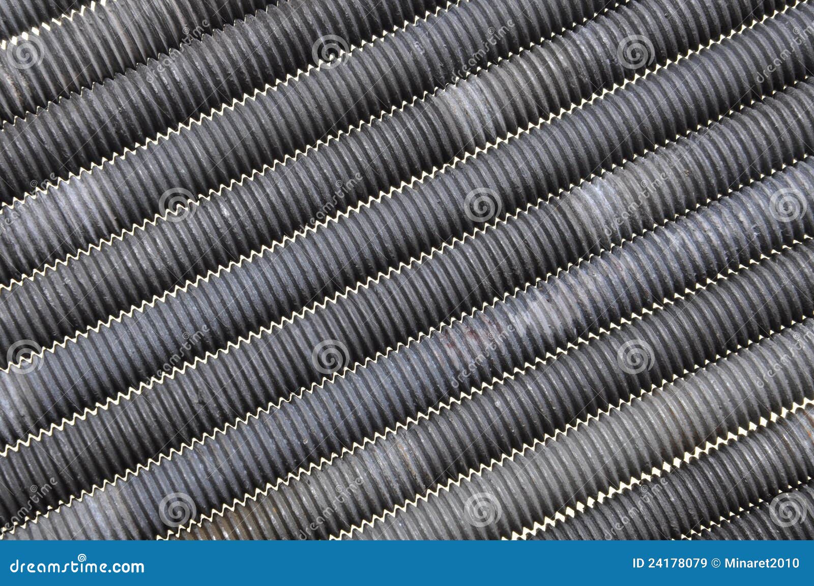 Threaded bolts stock image. Image of length, iron, bolt - 24178079