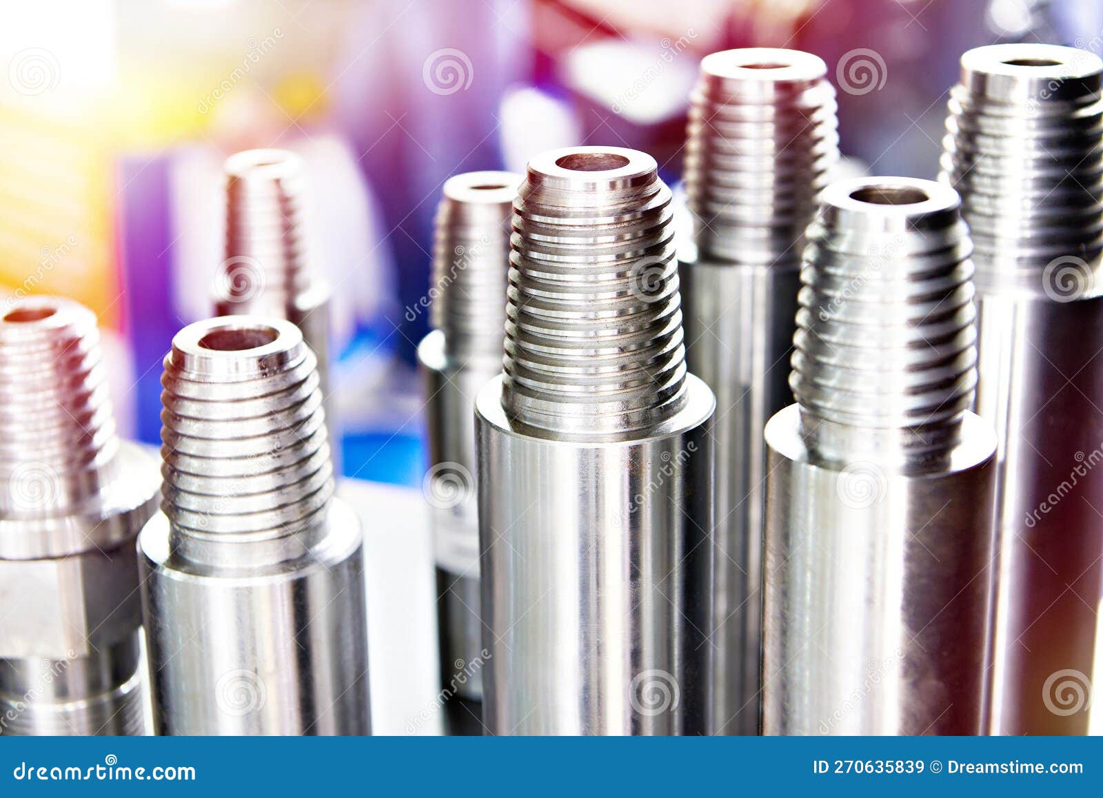 Threaded Spindle Lathe With A System Of Levers Stock Photo ...