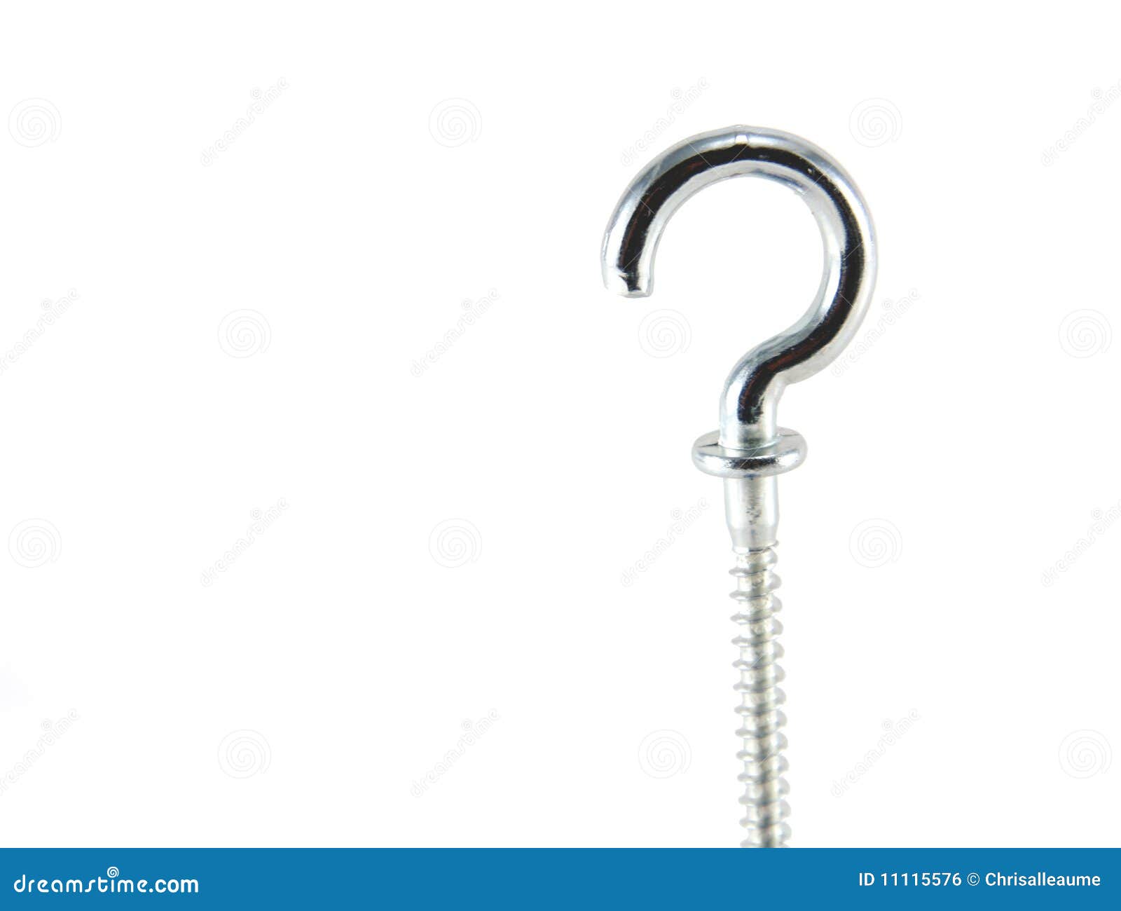 Threaded cup hook stock photo. Image of bolt, hook, isolated - 11115576