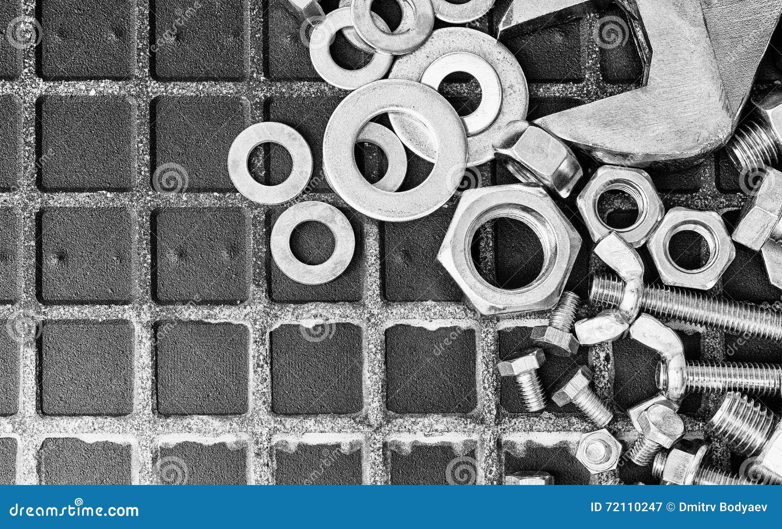 Threaded Fasteners Bolts Nuts. Stock Image - Image of mechanic ...