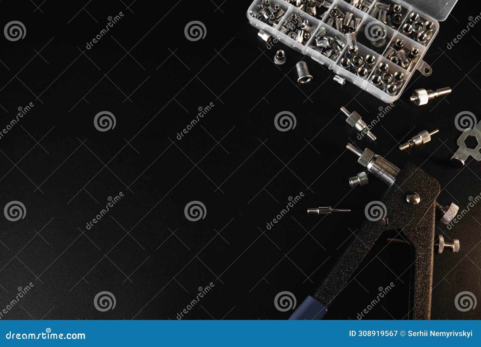 Threaded Insert Riveter Gun Kit. Setting Tool, Nosepieces and Inserts ...