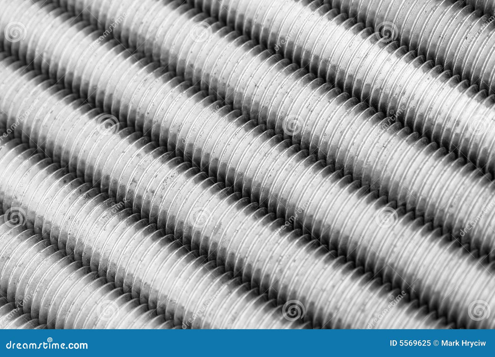 Threaded Metal Rods stock image. Image of abstract, ready - 5569625
