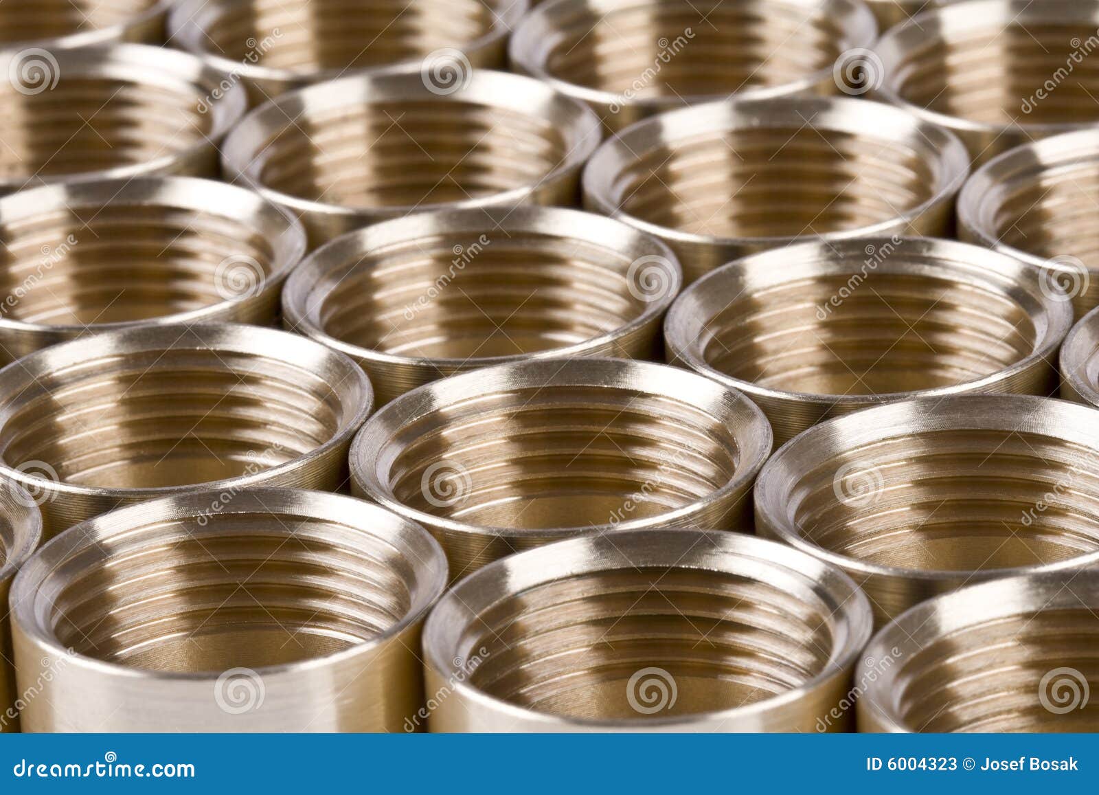 Threaded pipe fittings stock image. Image of gold, plumbing - 6004323
