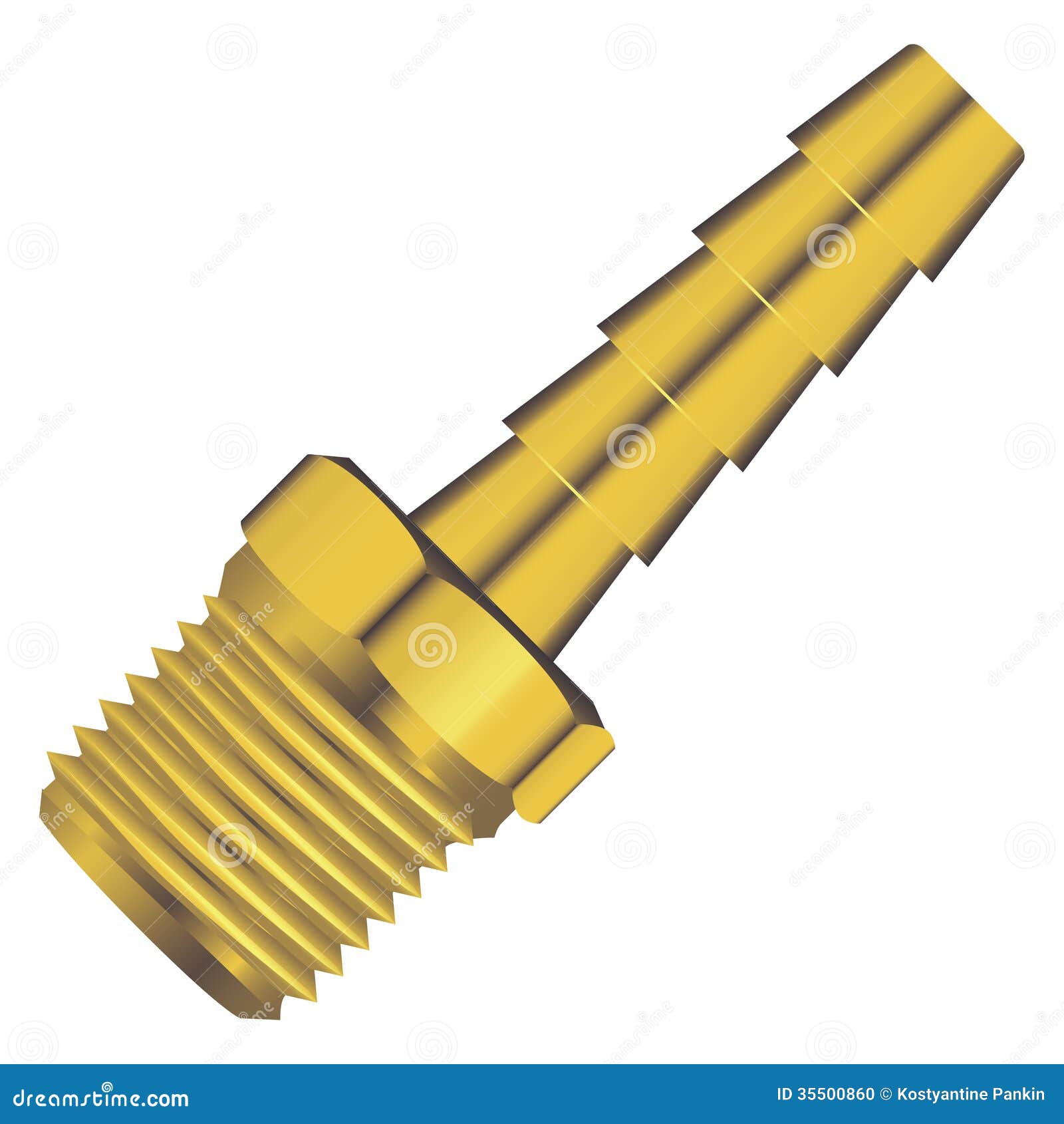 Threaded Plumbing Connection Stock Vector - Illustration of objects ...