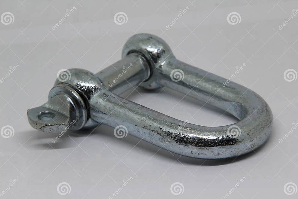 Threaded Shackles on White Background Stock Image - Image of latch ...