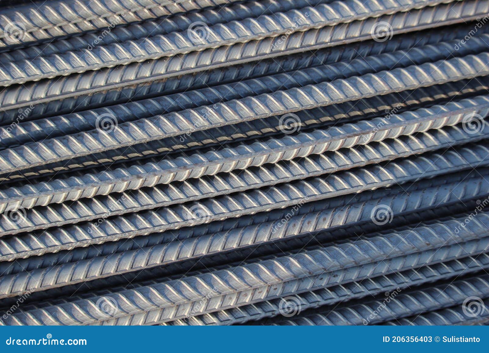 Threaded Steel is Used To Make Building Construction Stock Image ...