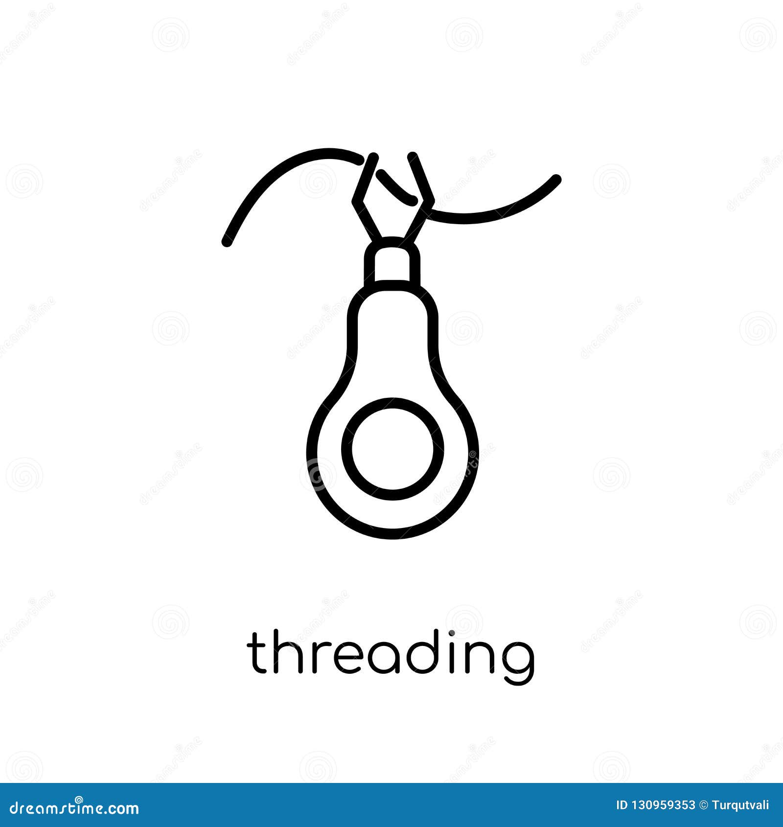 Threading Icon From Sew Collection. Cartoon Vector | CartoonDealer.com ...