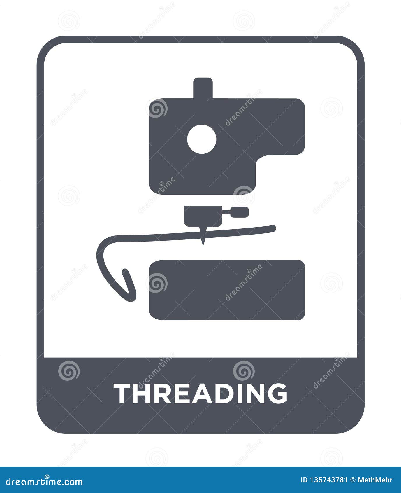 Threading Icon From Sew Collection. Cartoon Vector | CartoonDealer.com ...