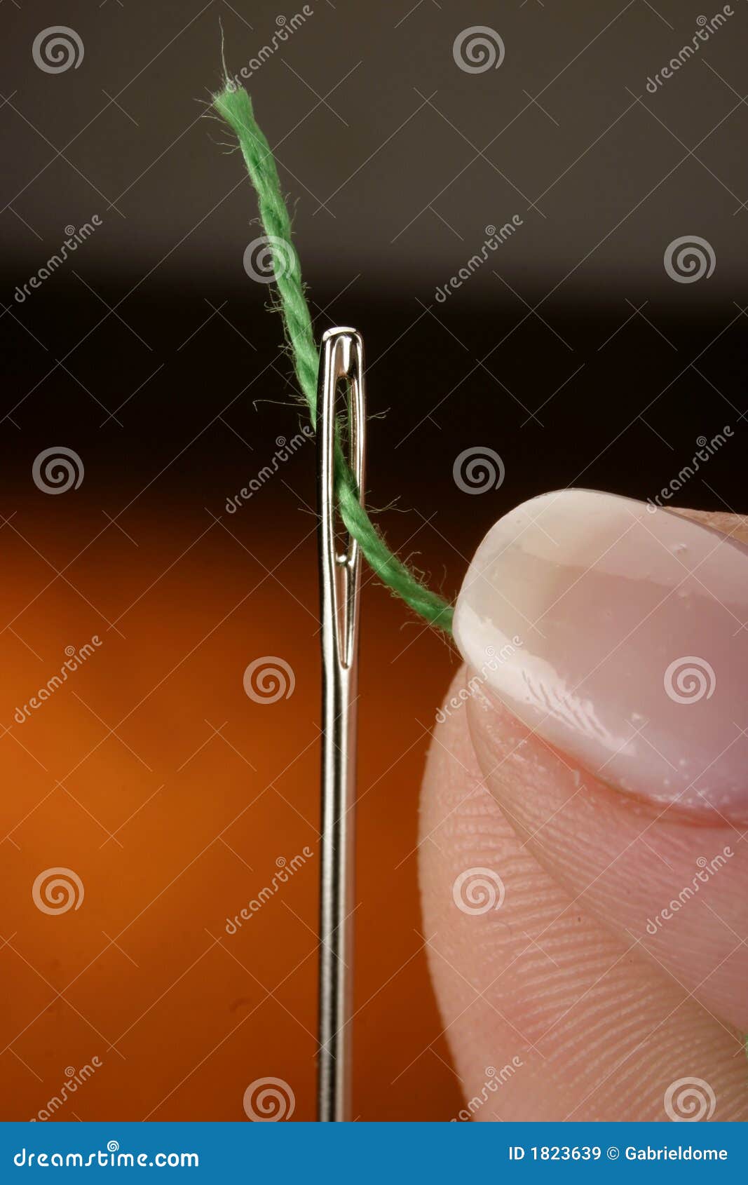Threading thread stock image. Image of mending, clothes - 1823639