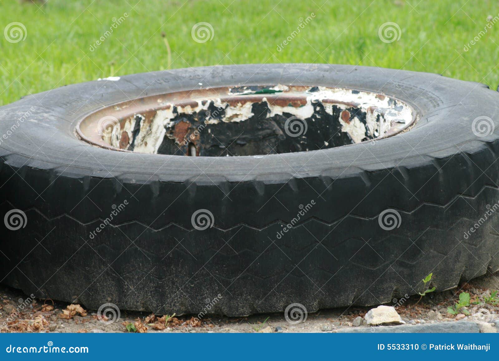 Threadless tyre stock photo. Image of round, tyre, illegal - 5533310