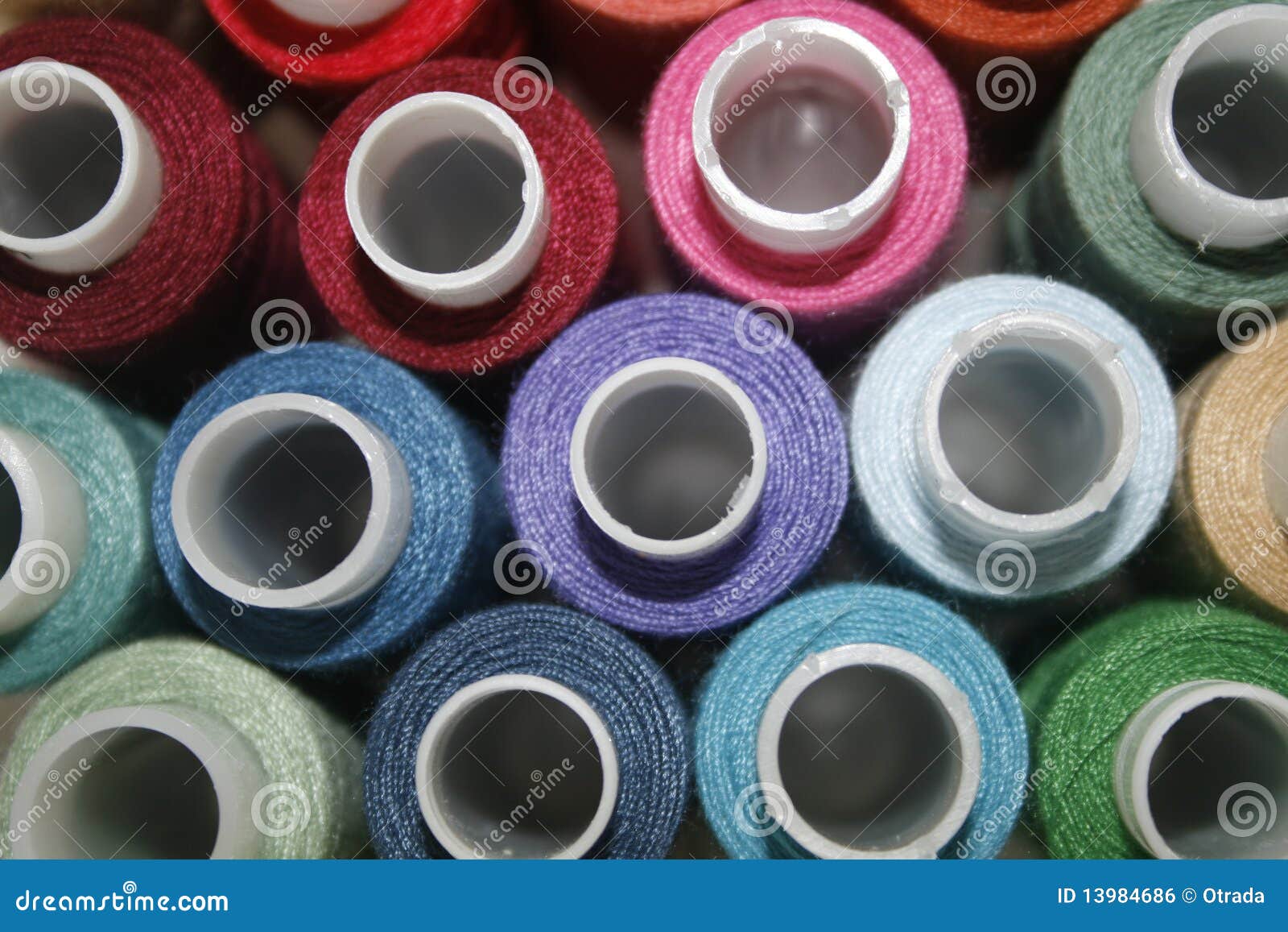 Threads. stock photo. Image of cotton, fiber, heap, close - 13984686