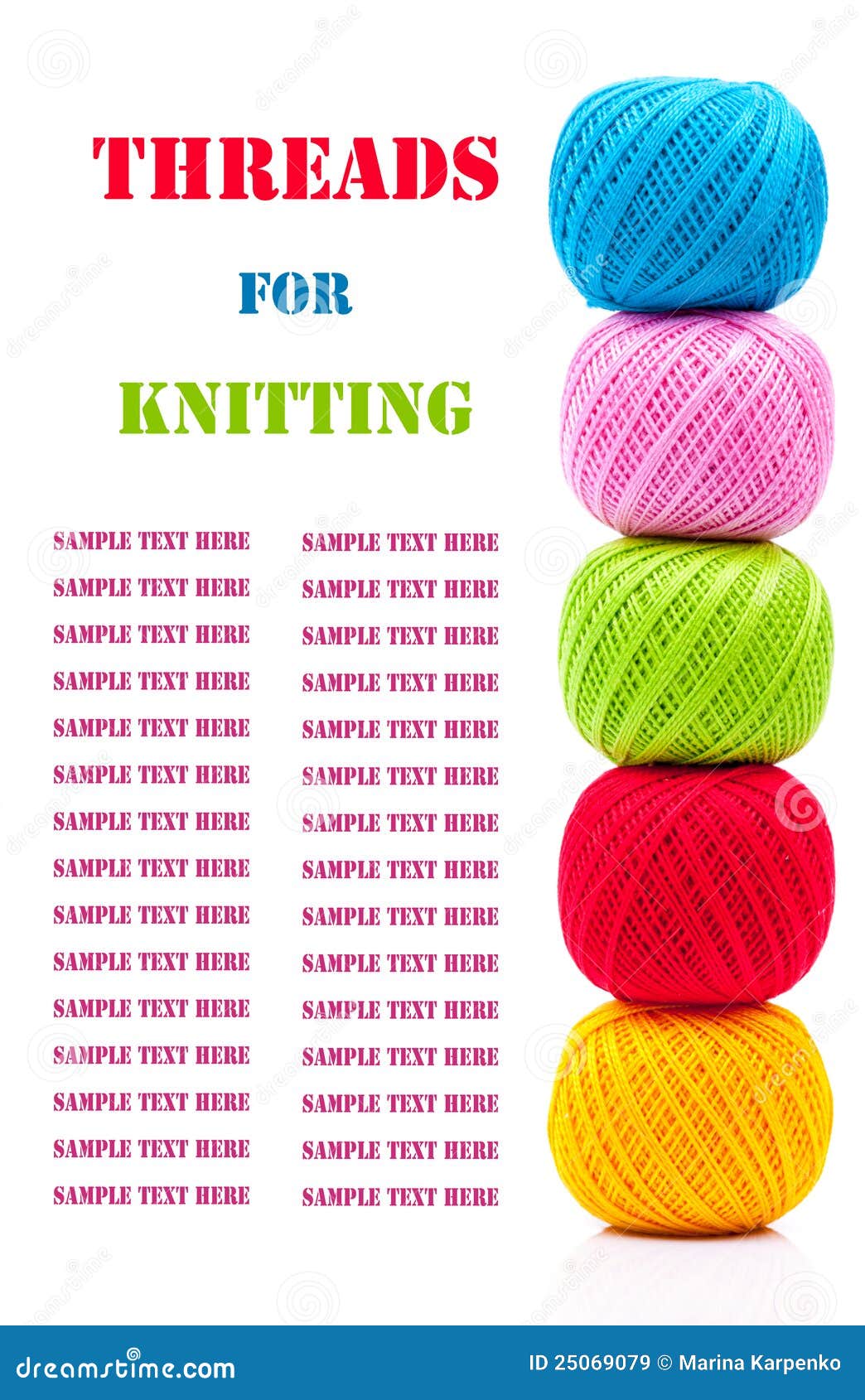 Threads stock image. Image of rope, cotton, knit, hank - 25069079