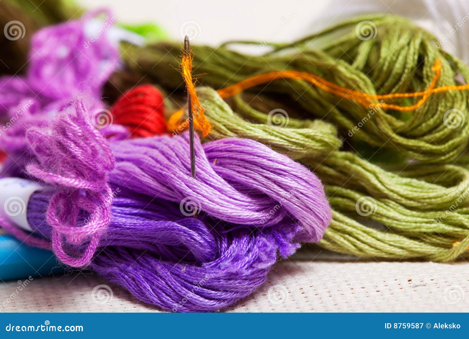 Threads stock image. Image of piece, colorful, needlework - 8759587