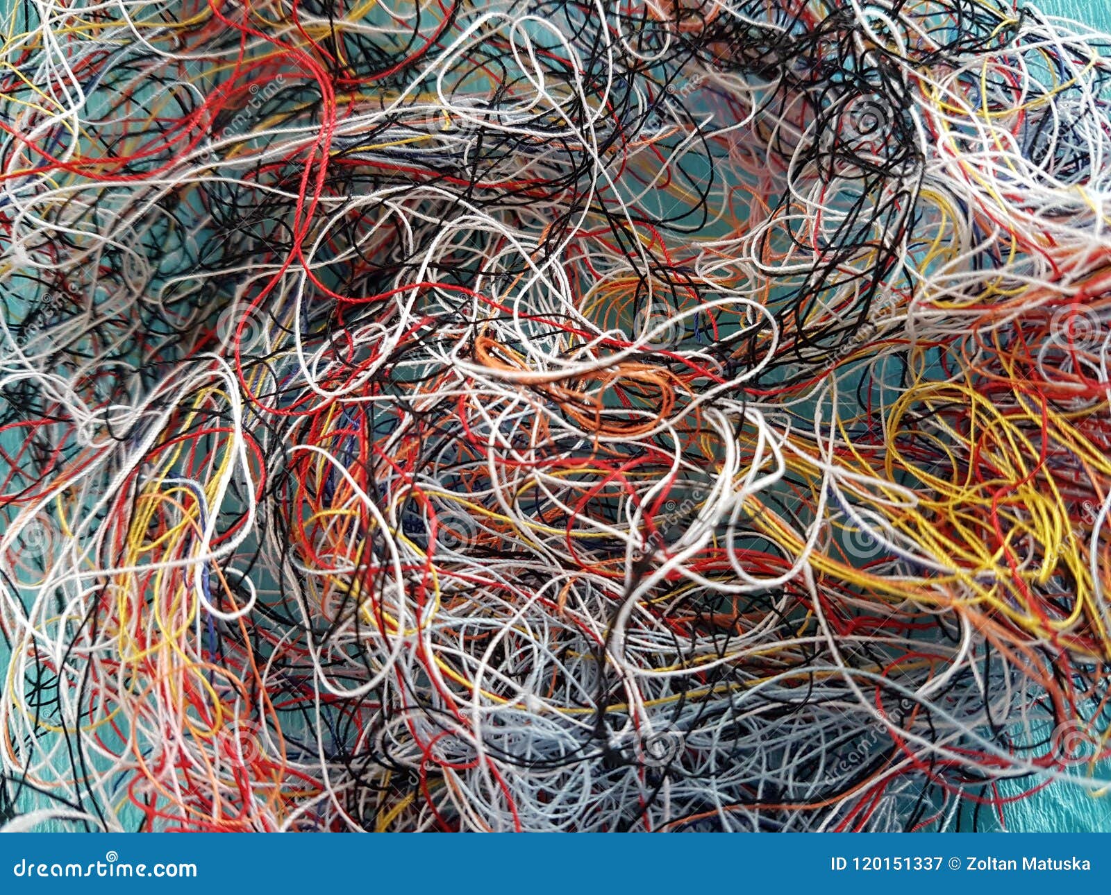 Threads Abstract Color Textile Texture Background Stock Image - Image ...