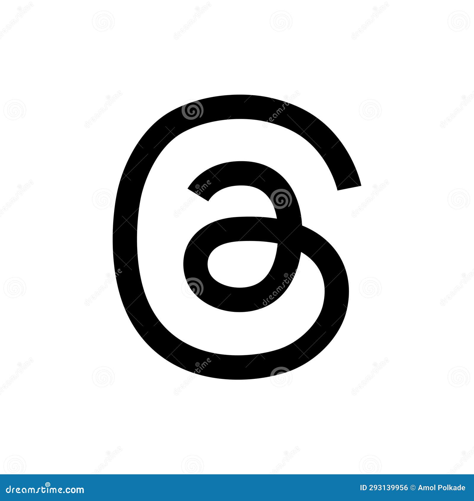 Threads App Logo Icon Isolated on White Background Editorial Photo ...