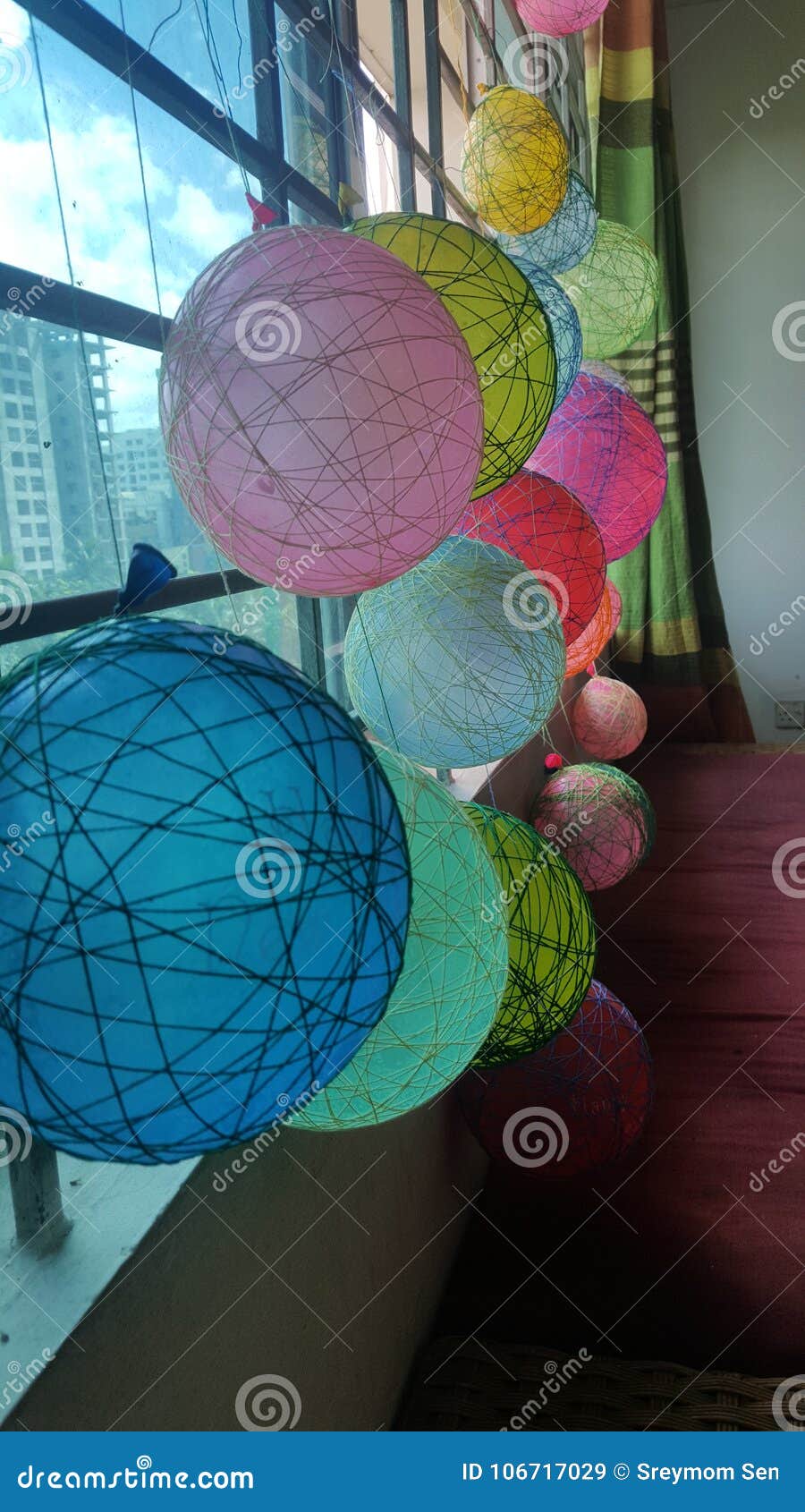 Threads balloons stock image. Image of look, threads - 106717029