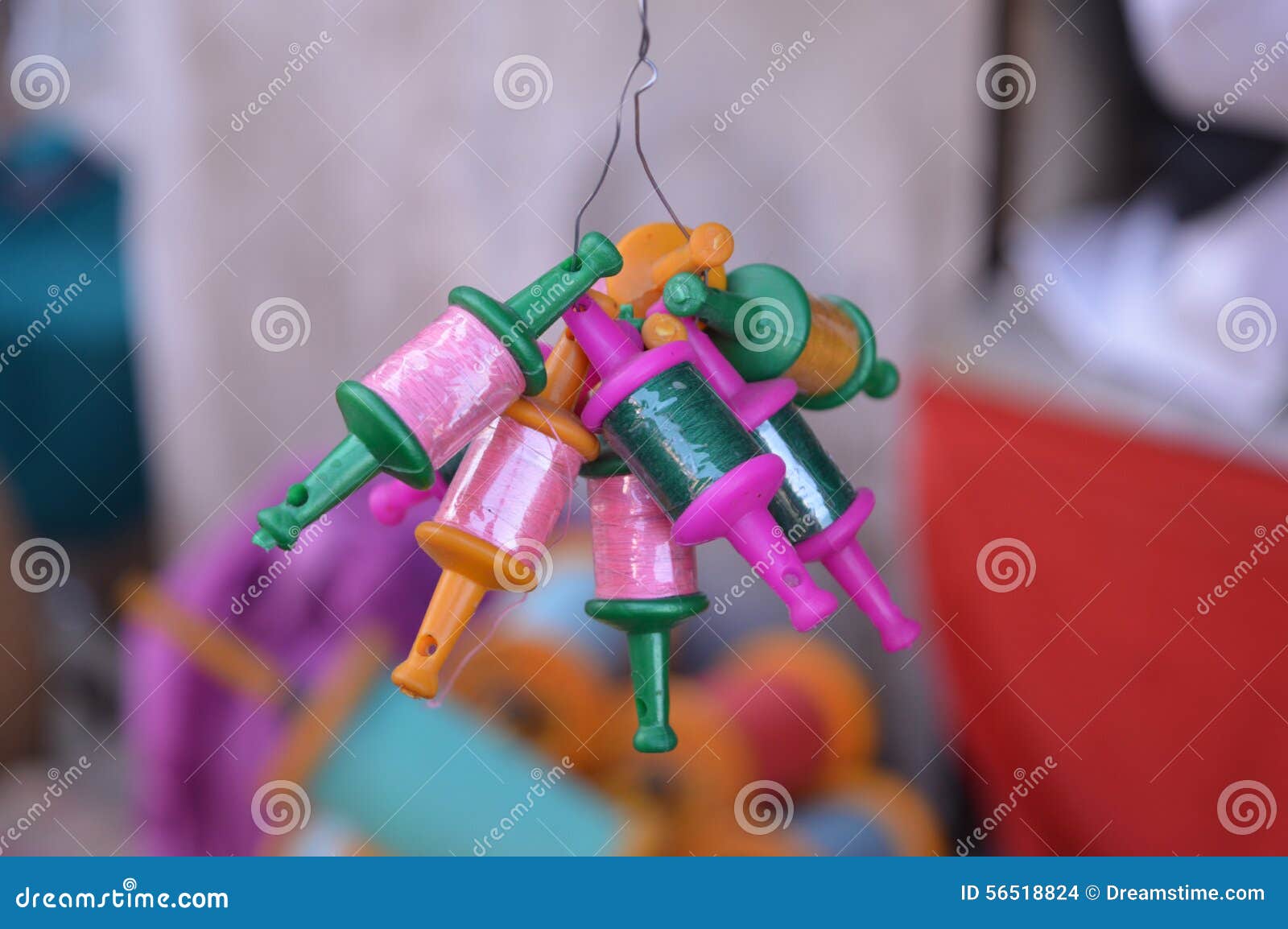 Threads for kites stock photo. Image of pink, manja, traditional - 56518824