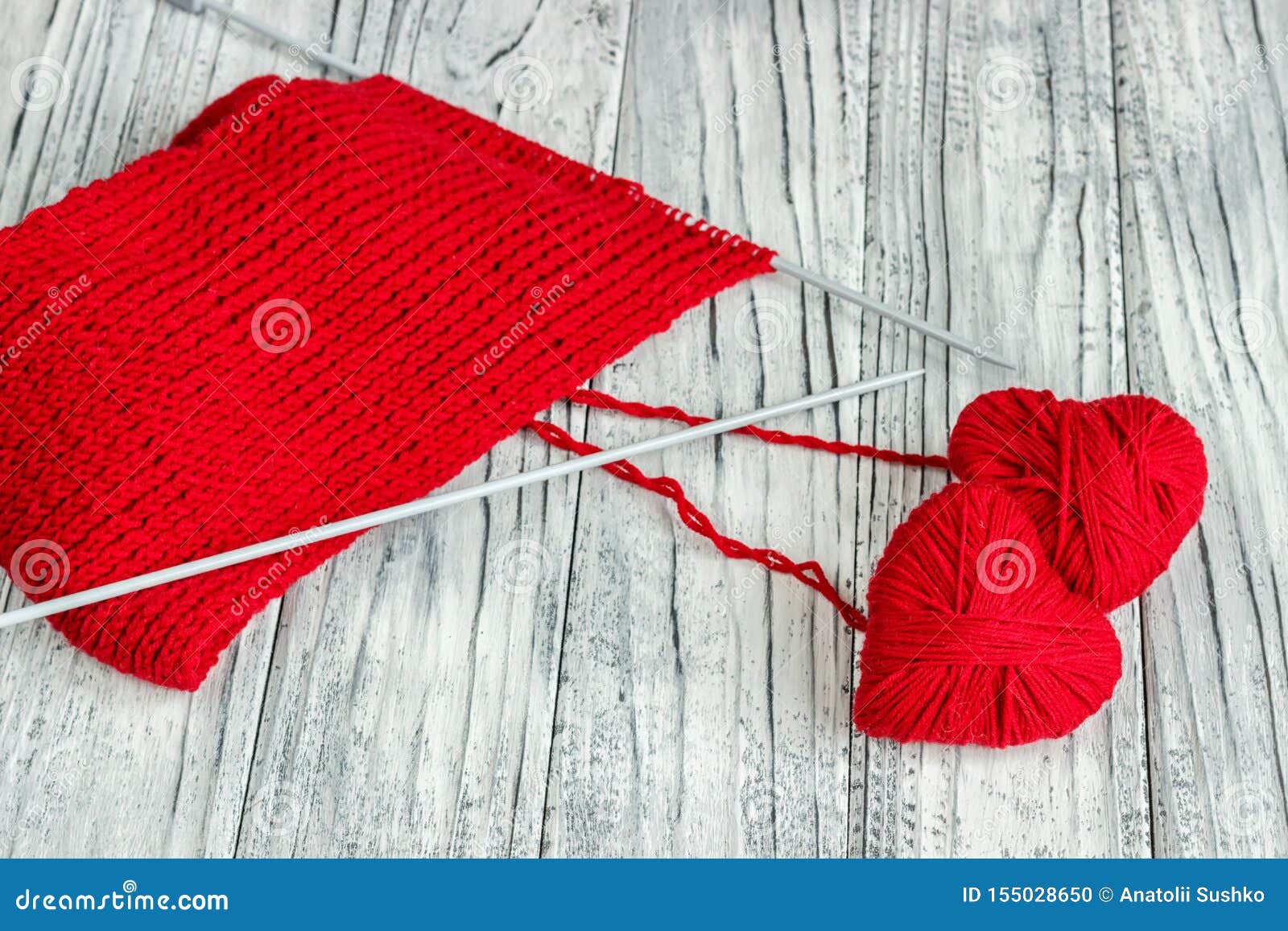 Threads for Knitting Close-up. Knitting As a Hobby Stock Photo - Image ...