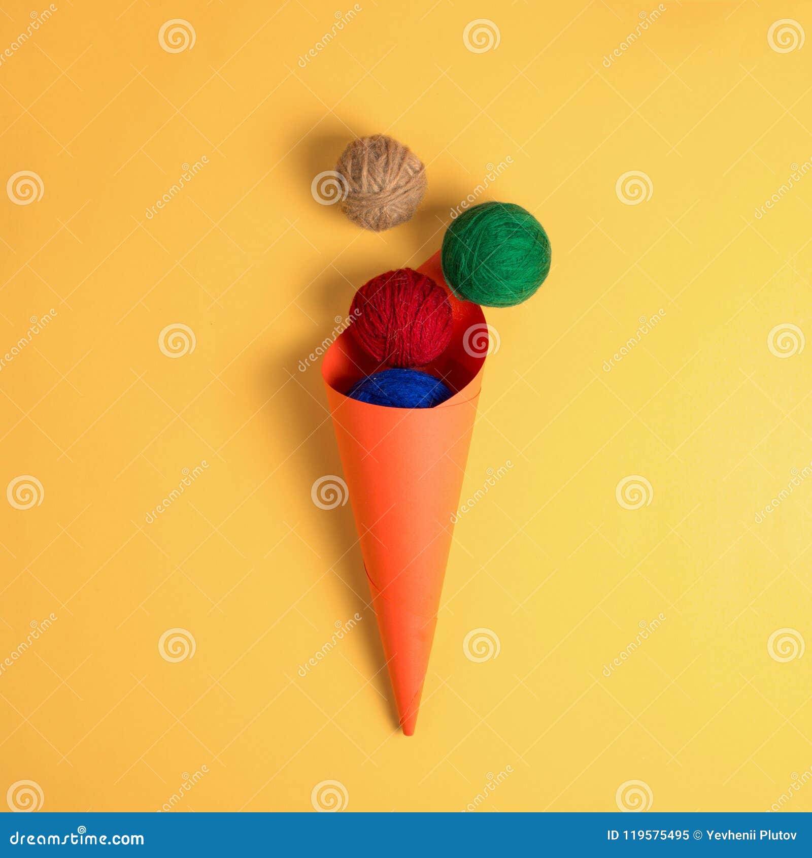 Threads for Knitting in the Form Ice Cream. Interesting ?oncept on a ...