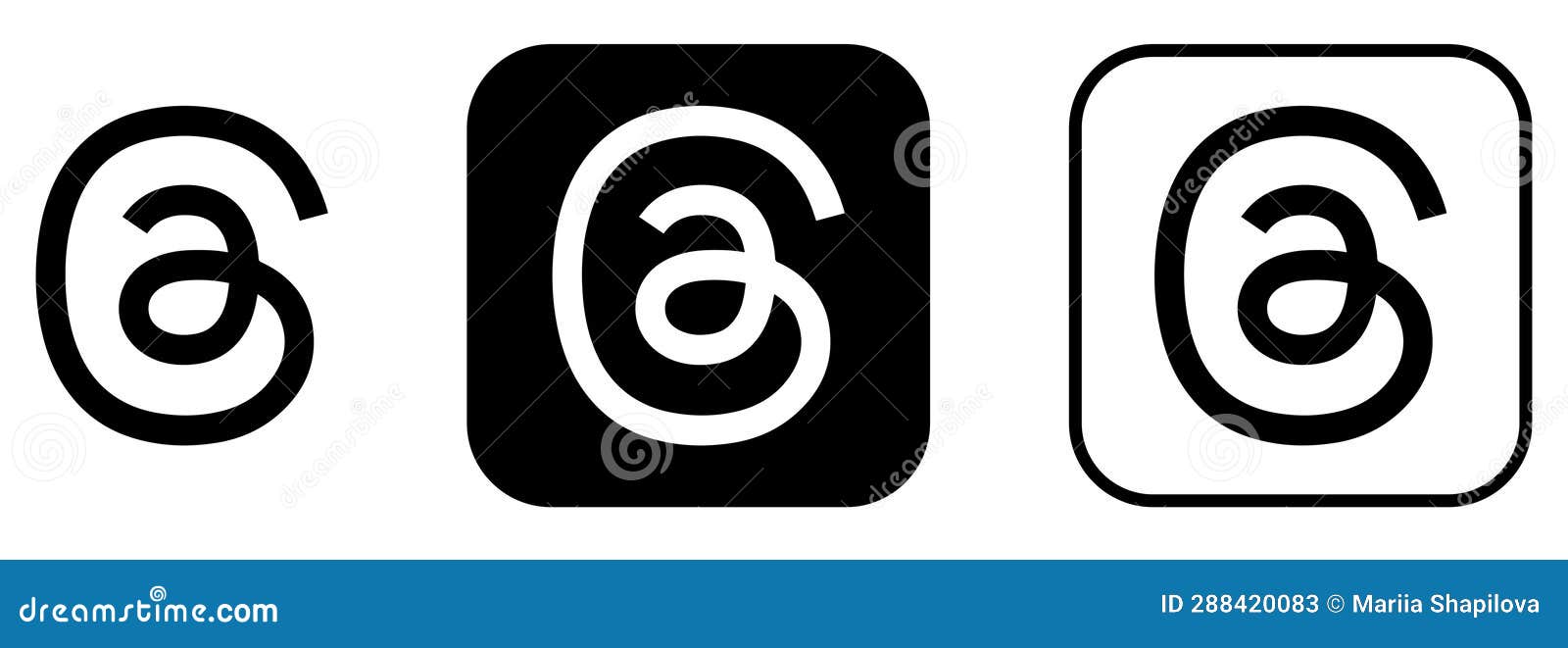 Set Of Threads Logos Vector Illustration | CartoonDealer.com #284287496