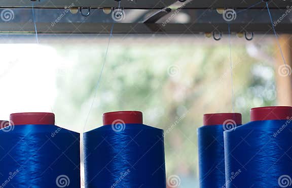 Threads on a loom stock image. Image of material, wool - 321035131