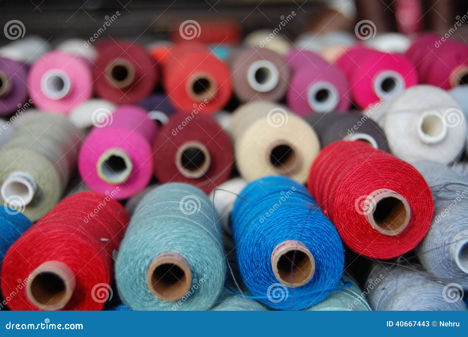 Threads in a market stock image. Image of multi, leisure - 40667443