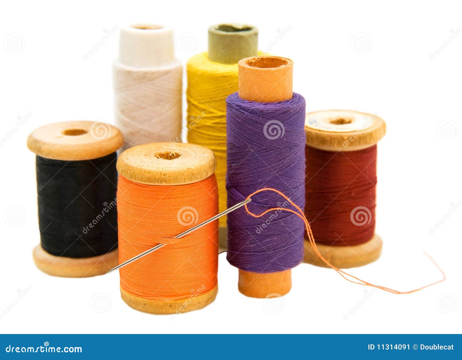 Threads and a needle stock image. Image of multi, needlewoman - 11314091