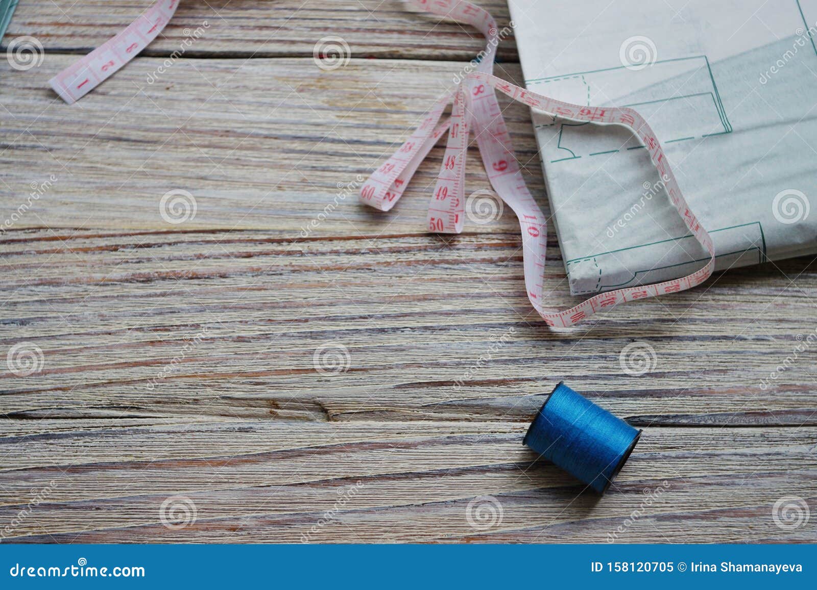 Threads and Needles on the Background with Patterns, Accessories for ...