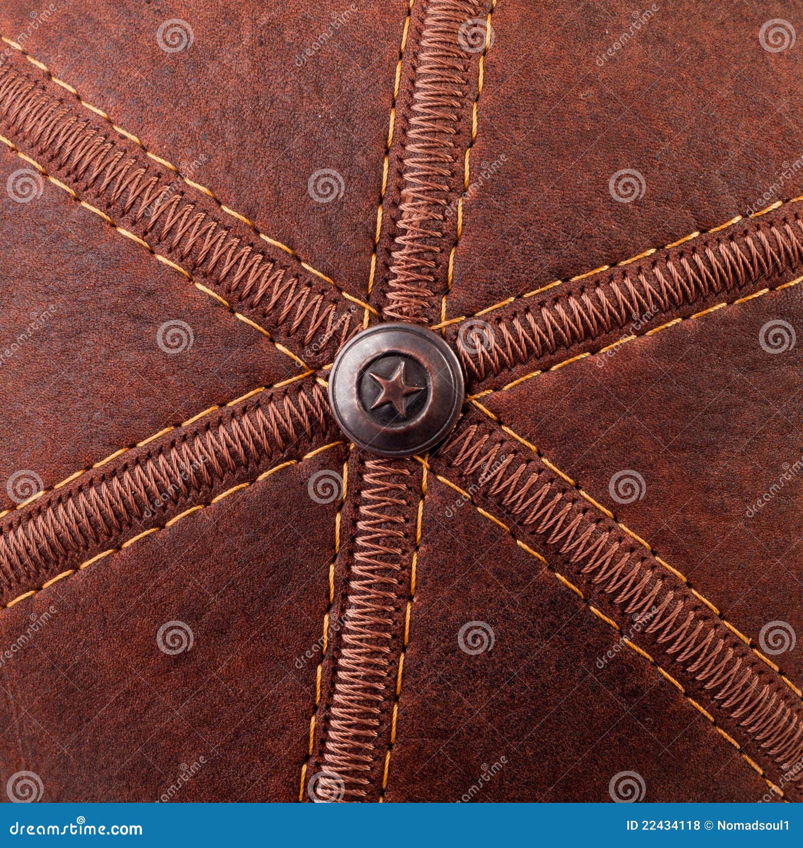 Threads seam on leather stock photo. Image of business - 22434118