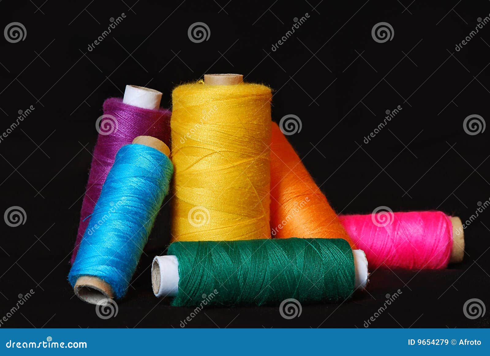 Threads for sewing stock image. Image of craft, needle - 9654279