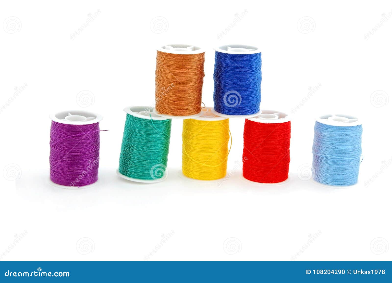 Threads on white backround stock photo. Image of crafter - 108204290